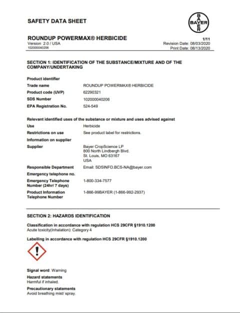 Safety Data Sheet Copy - Safety Matters